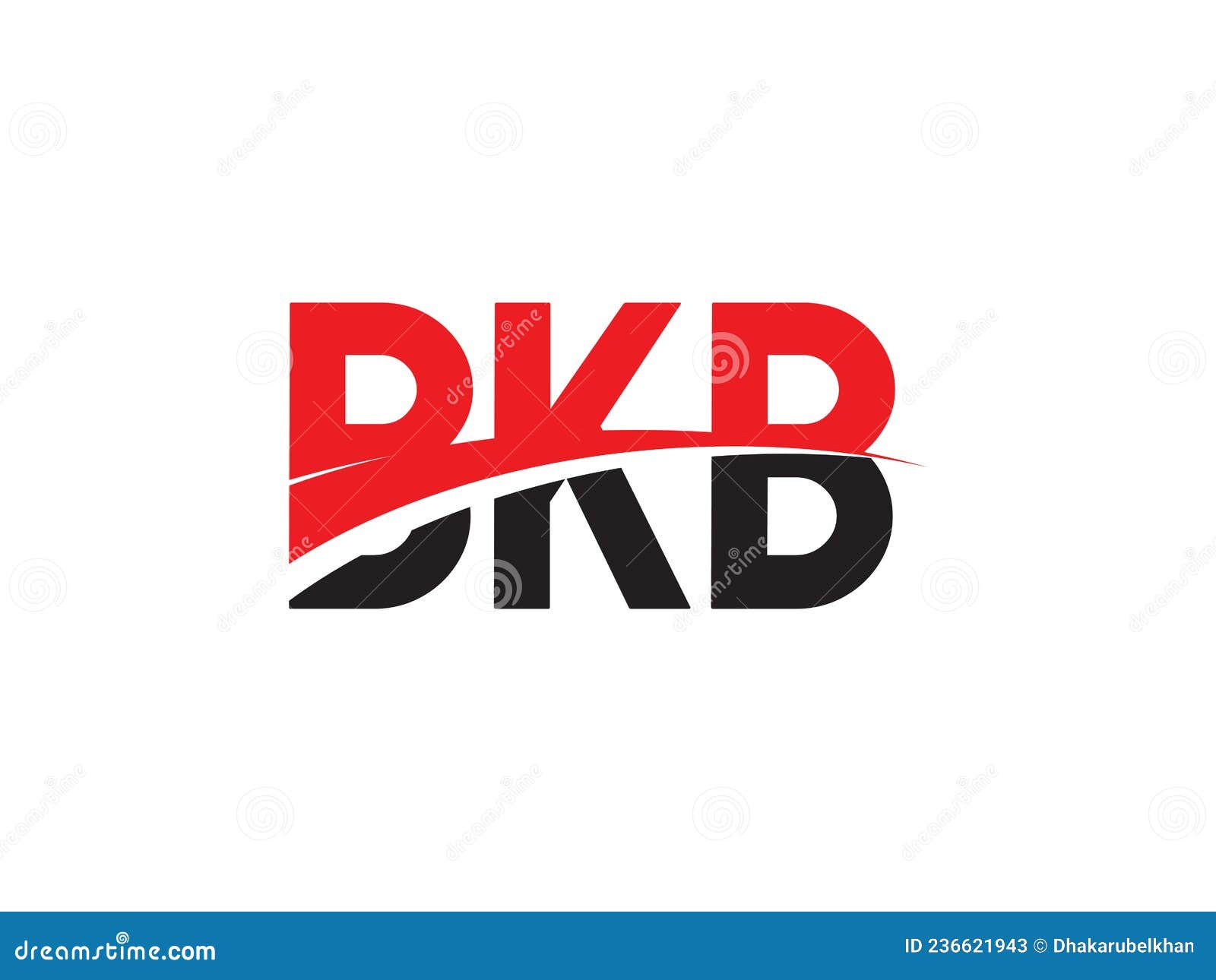 BKB Letter Initial Logo Design Vector Illustration Stock Vector ...