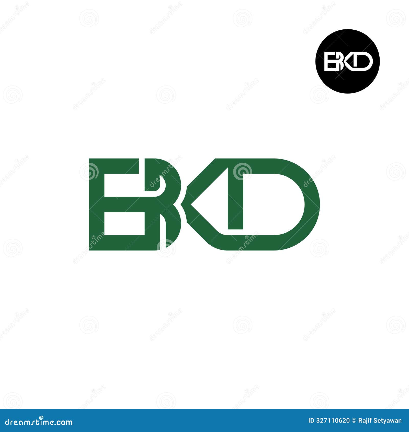 BKD Logo Letter Monogram Design Stock Vector - Illustration of ...