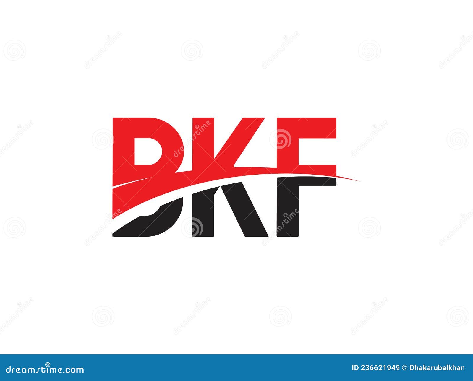 BKF Letter Initial Logo Design Vector Illustration Stock Vector ...
