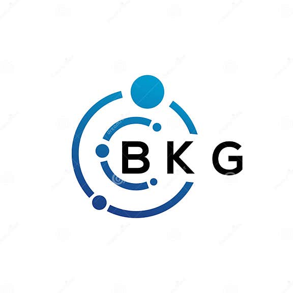 BKG Letter Logo Design on White Background. BKG Creative Initials ...