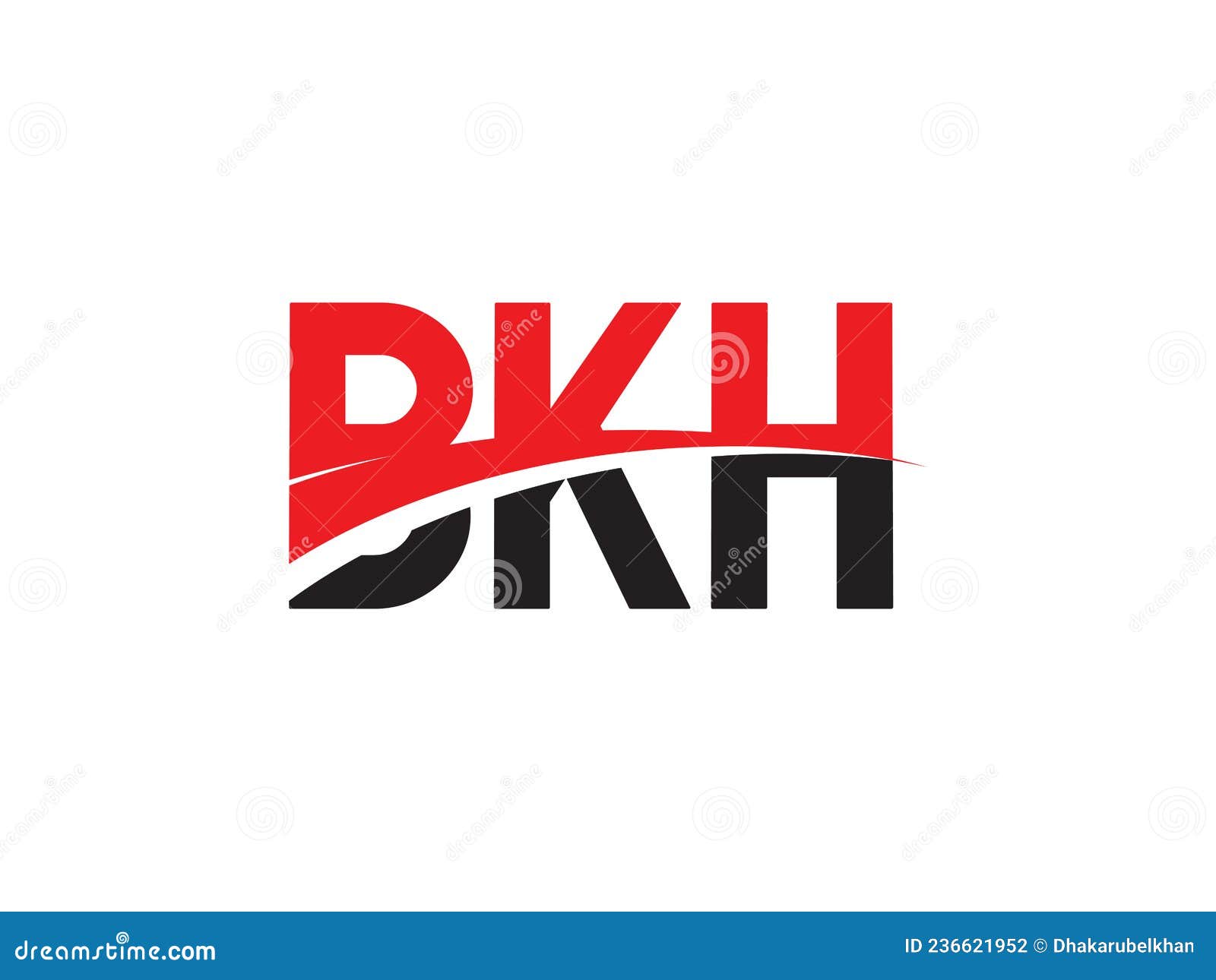 BKH Letter Initial Logo Design Vector Illustration Stock Vector ...