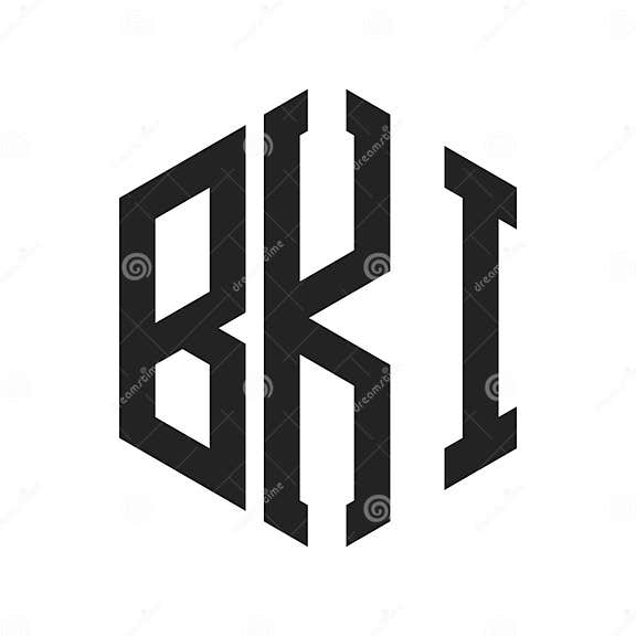 BKI Logo Design. Initial Letter BKI Monogram Logo Using Hexagon Shape ...