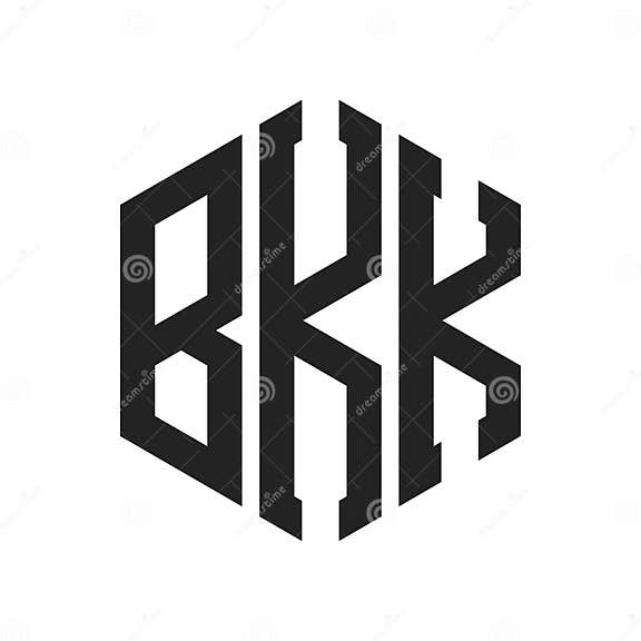 BKK Logo Design. Initial Letter BKK Monogram Logo Using Hexagon Shape ...