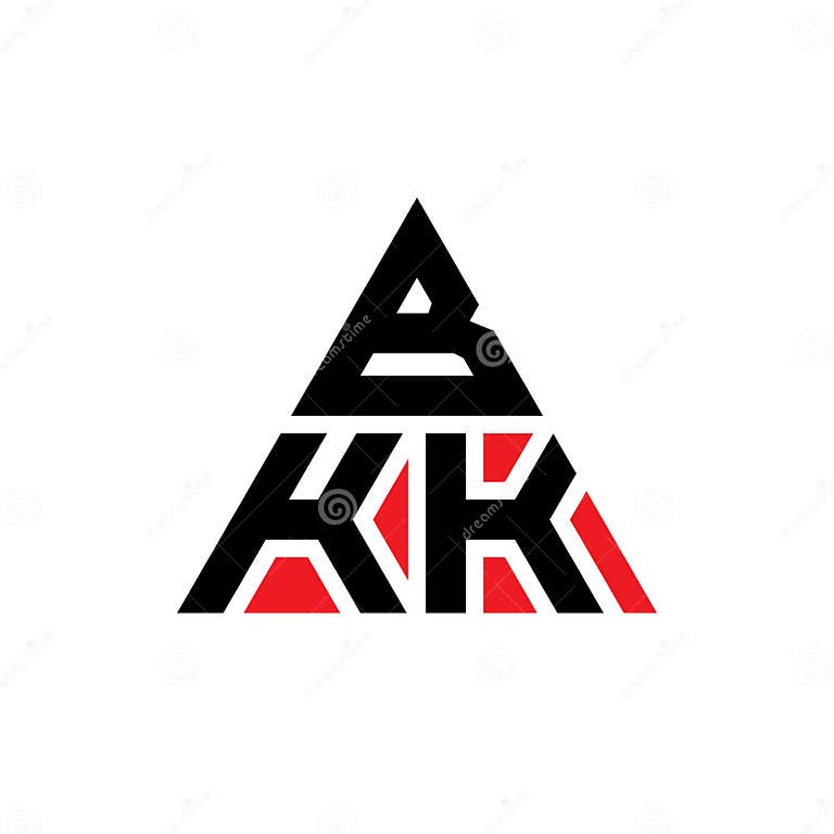 BKI Triangle Letter Logo Design with Triangle Shape. BKI Triangle Logo ...
