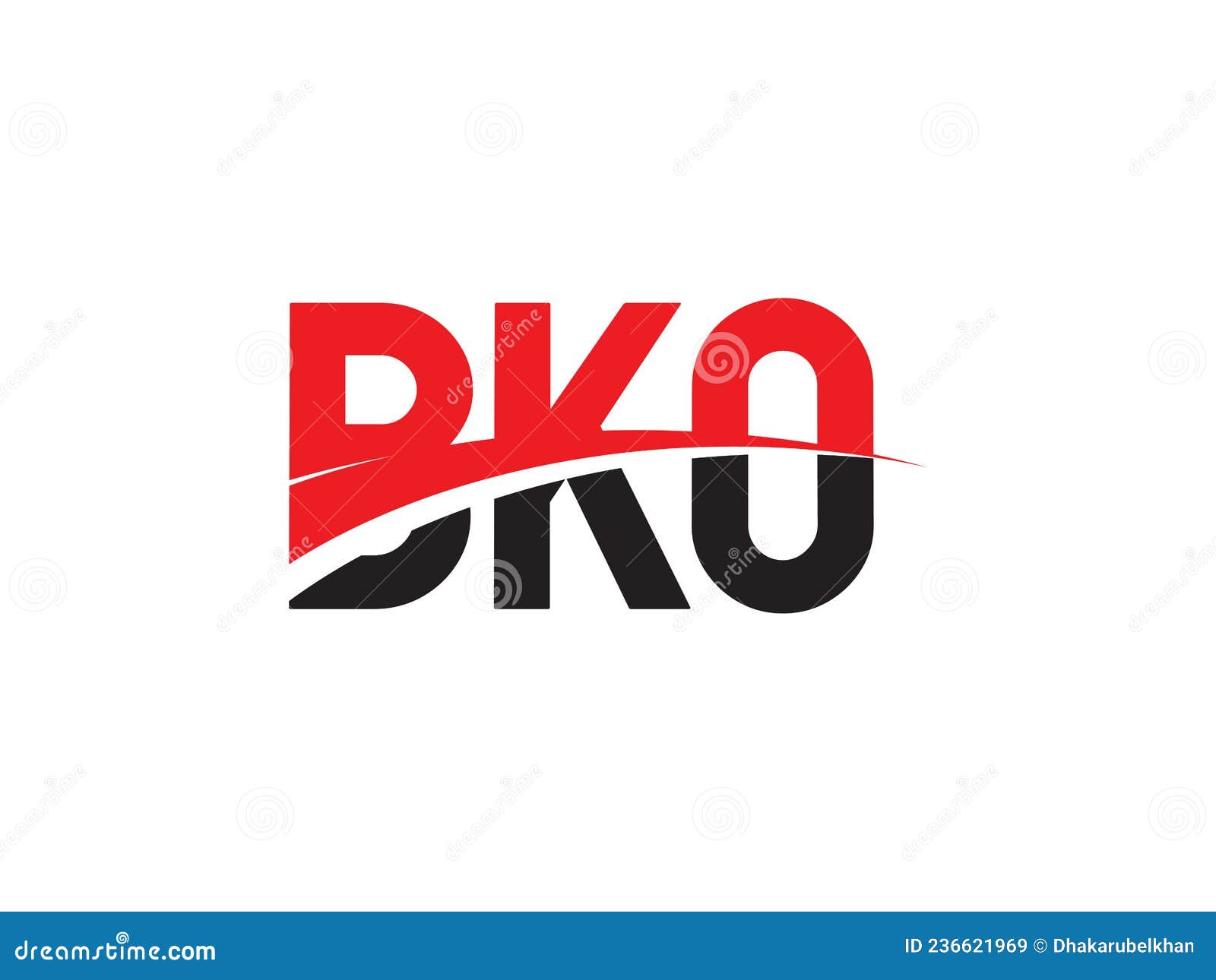 BKO Letter Initial Logo Design Vector Illustration Stock Vector ...