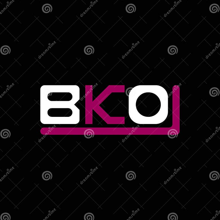 BKO Letter Logo Creative Design with Vector Graphic, BKO Stock Vector ...