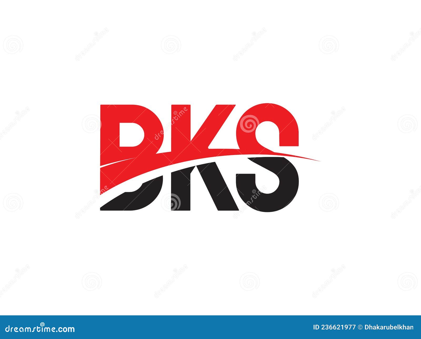BKS Letter Initial Logo Design Vector Illustration Stock Vector ...