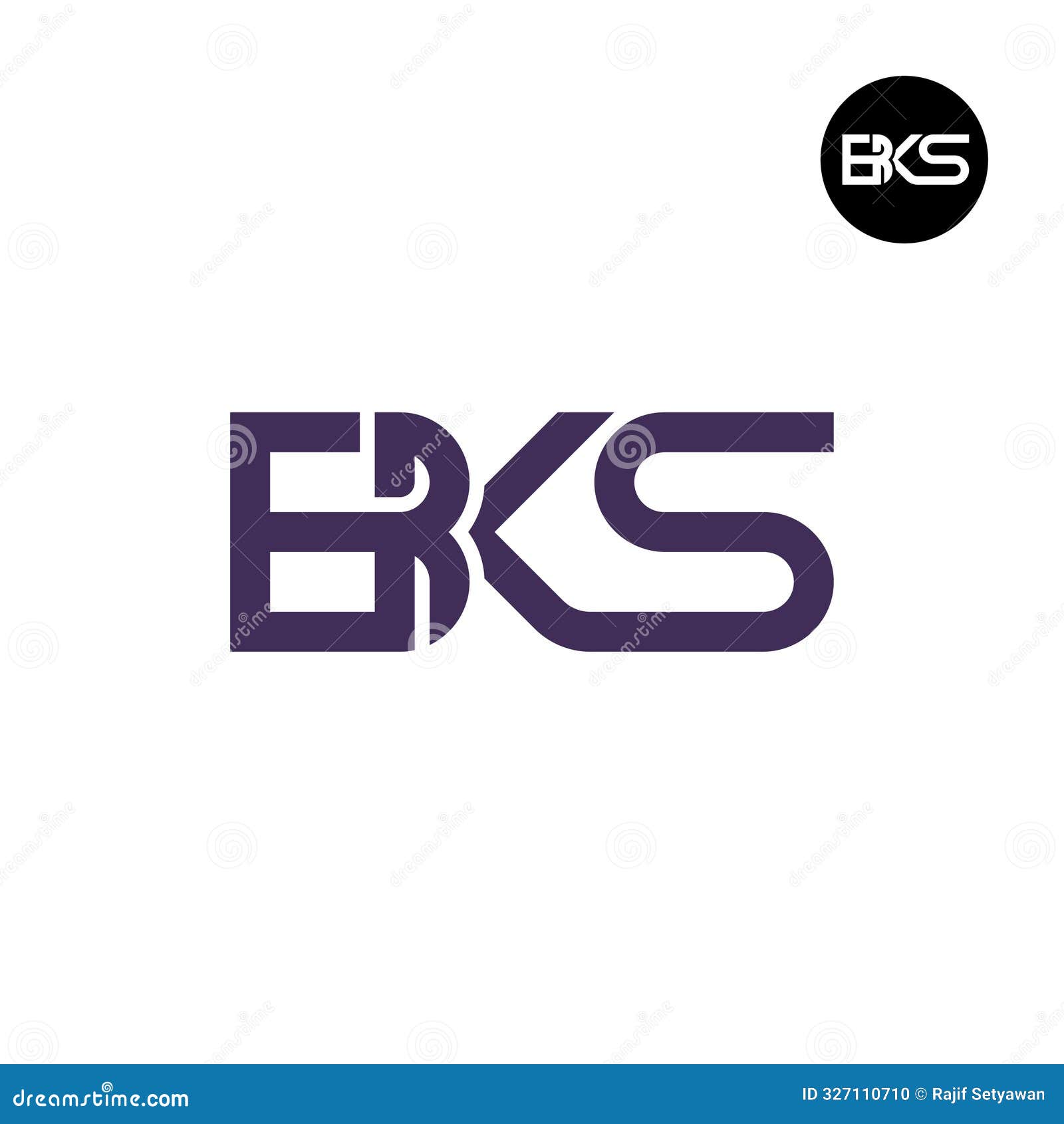 BKS Logo Letter Monogram Design Stock Vector - Illustration of initial ...