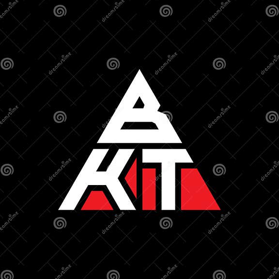 BKT Triangle Letter Logo Design with Triangle Shape. BKT Triangle Logo ...