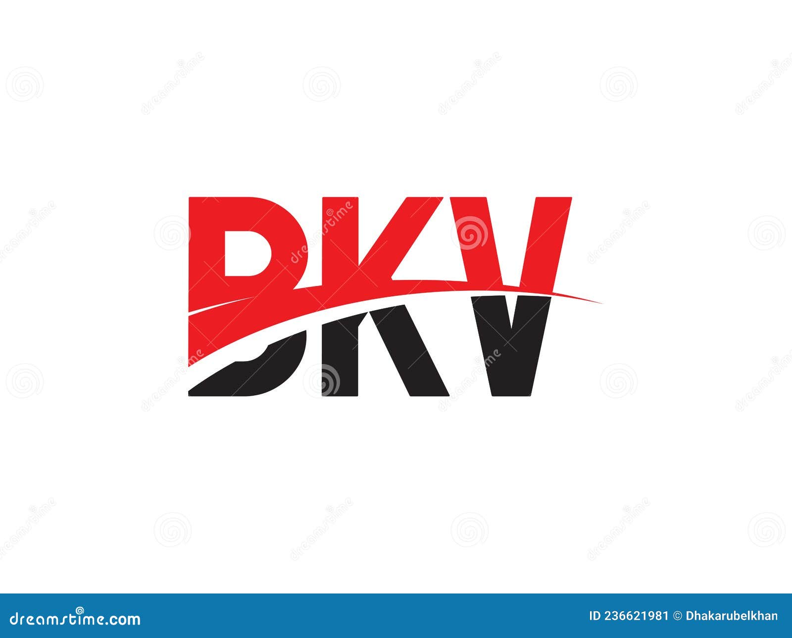 BKV Letter Initial Logo Design Vector Illustration Stock Vector ...