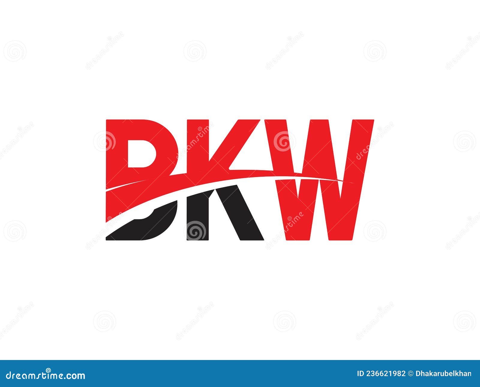 BKW Letter Initial Logo Design Vector Illustration Stock Vector ...