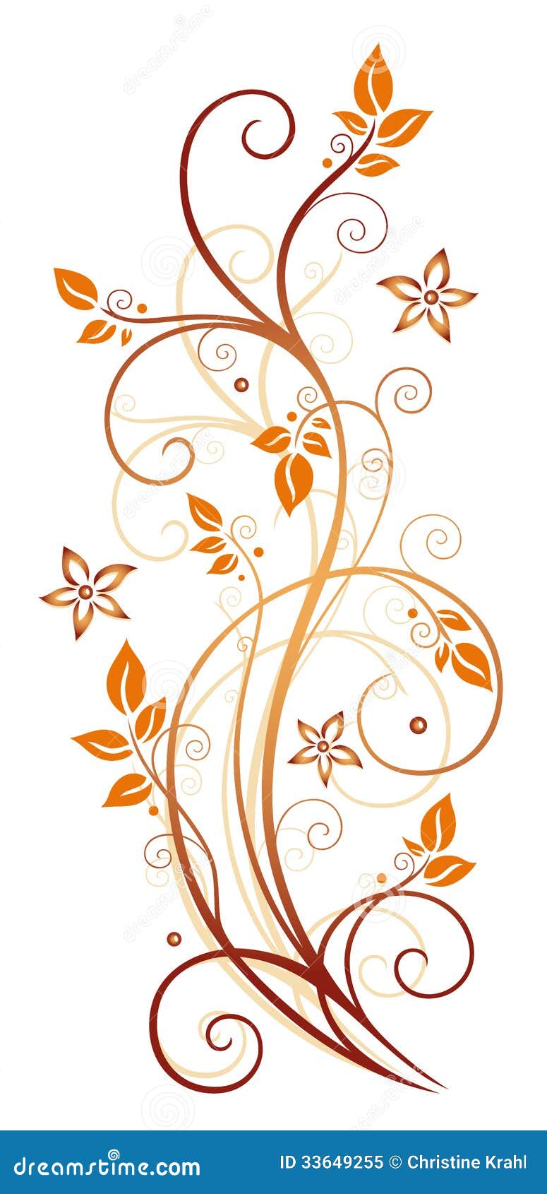 Blätter, Herbst, Ranke vektor abbildung. Illustration von klassisch ...