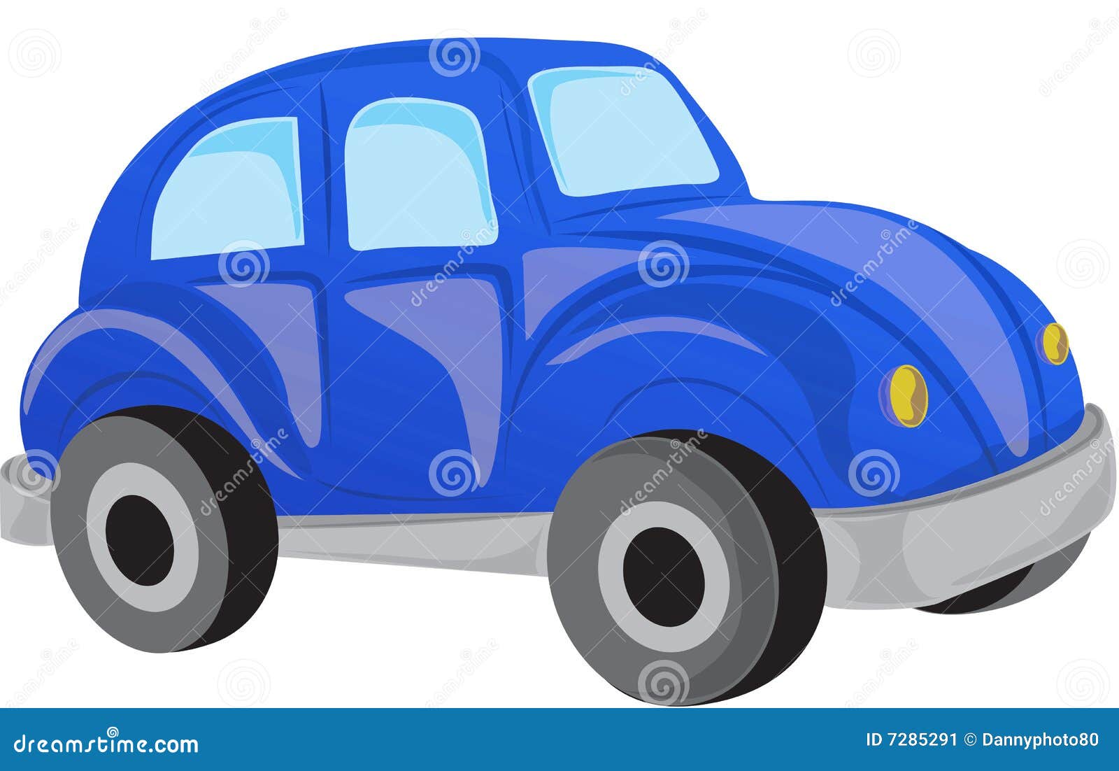 Blå bil stock illustrationer. Illustration av bakgrund - 7285291