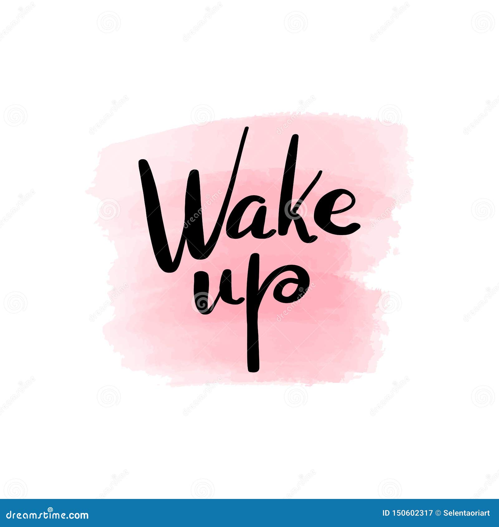 Wake up lettering stock vector. Illustration of identity - 150602317