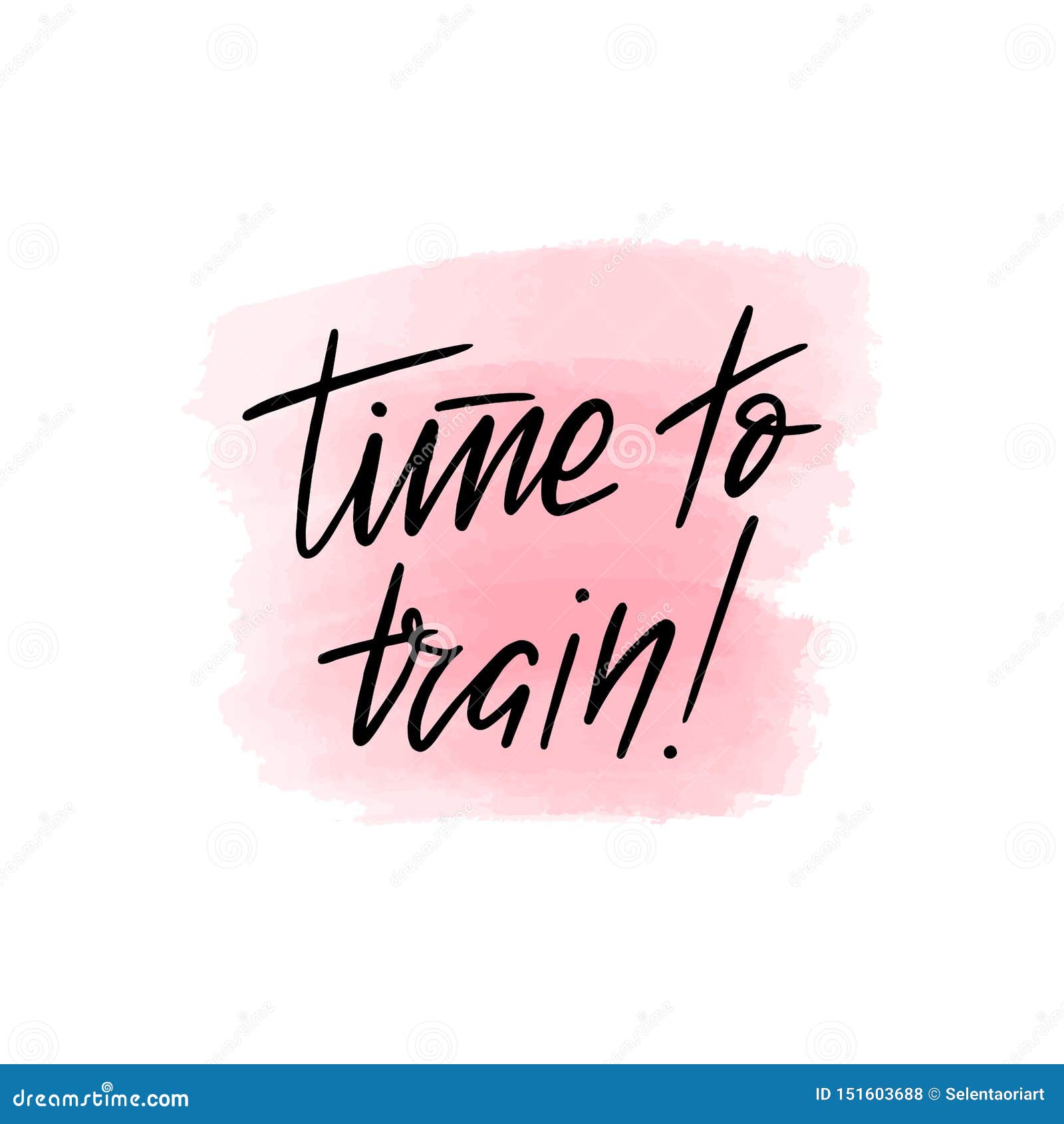 Lettering time to train stock vector. Illustration of backdrop - 151603688