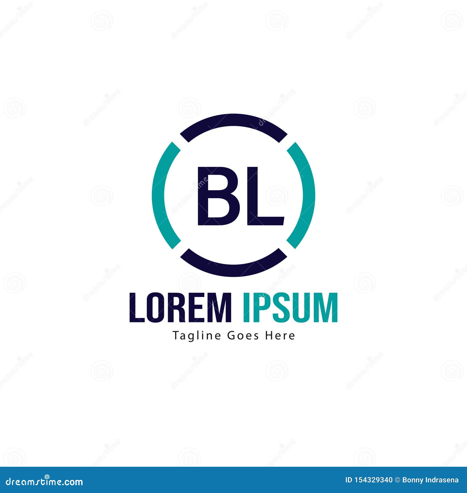 BL Letter Logo Design. Creative Modern BL Letters Icon Illustration ...