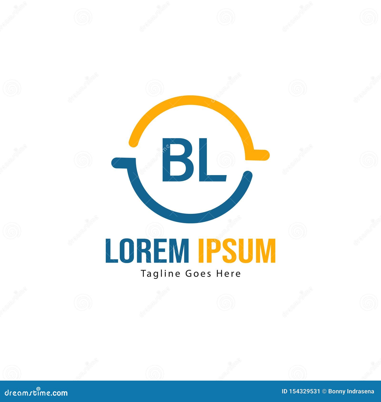 BL Letter Logo Design. Creative Modern BL Letters Icon Illustration ...