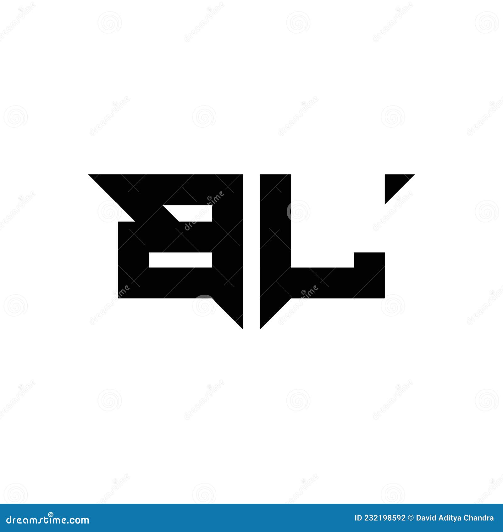 BL Logo Monogram Design Template Stock Vector - Illustration of company ...