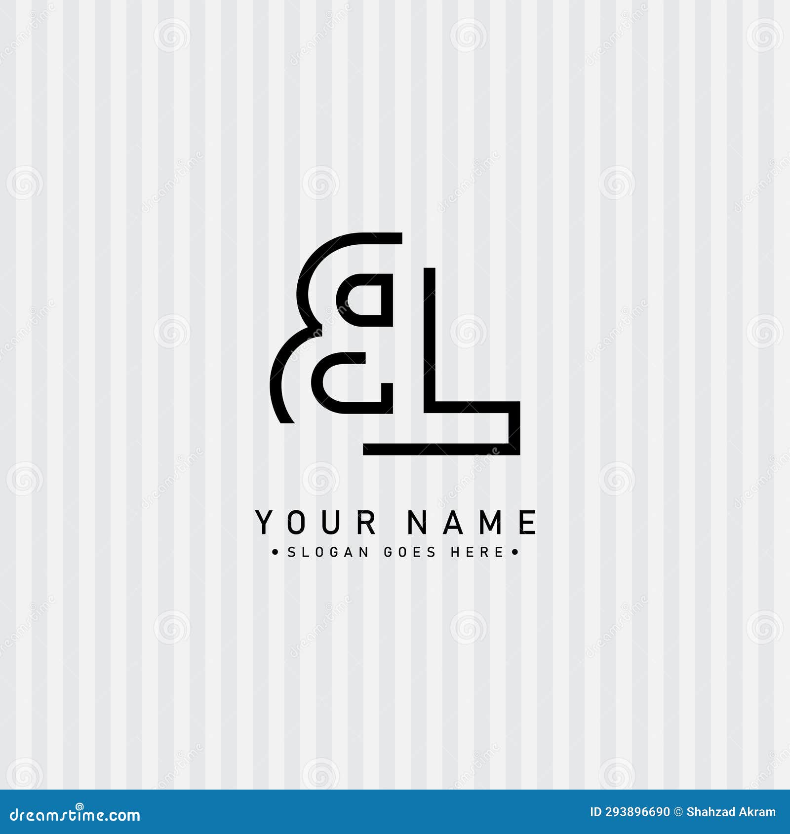 BL Vector Logo Template - Simple Icon for Initial Letter B and L ...