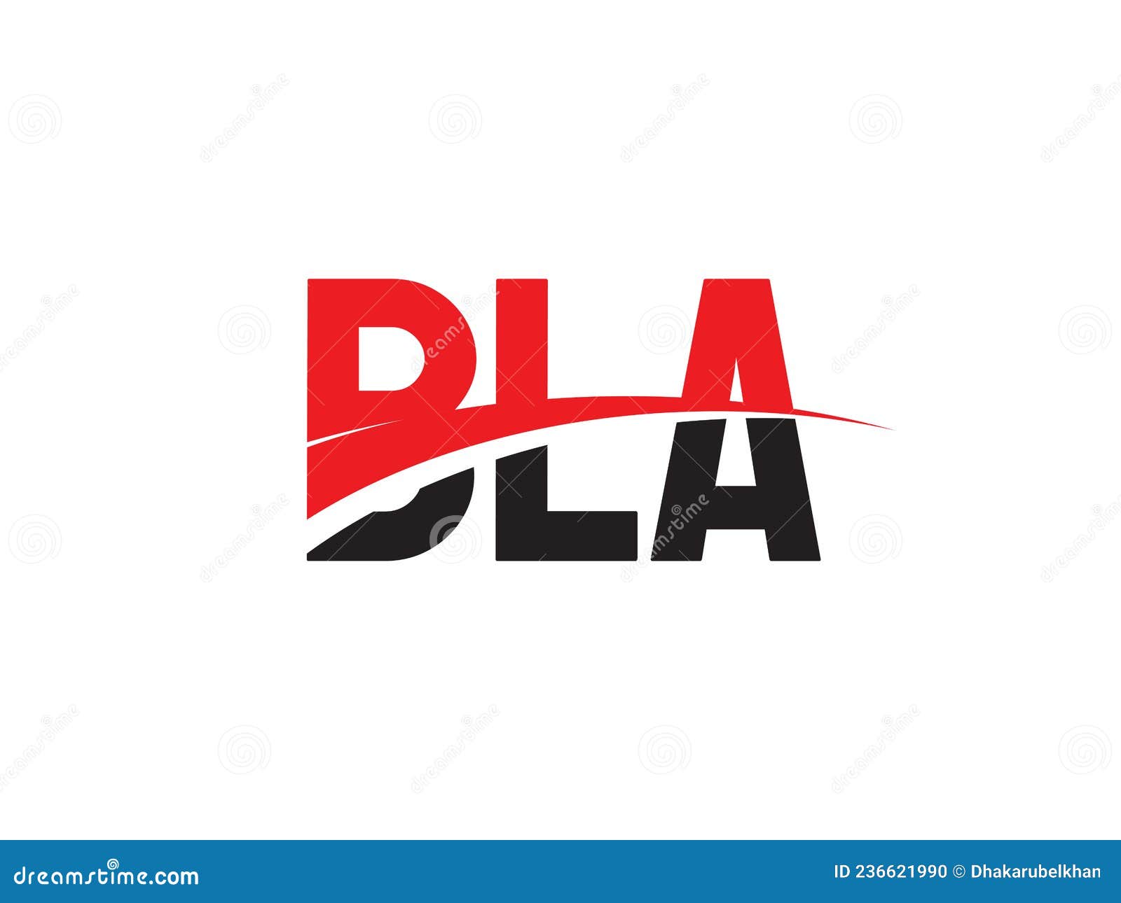 BLA Letter Initial Logo Design Vector Illustration Stock Vector ...