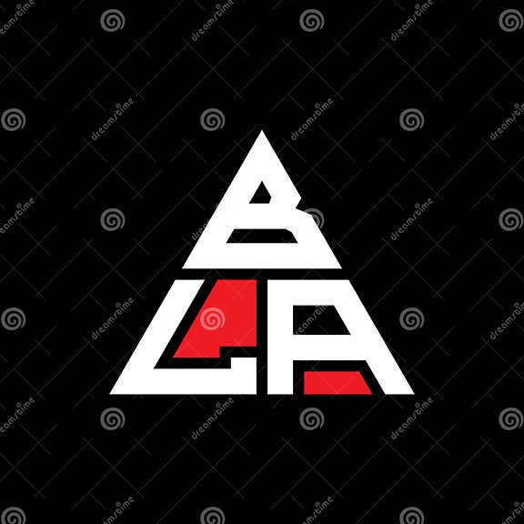 BLA Triangle Letter Logo Design with Triangle Shape. BLA Triangle Logo ...