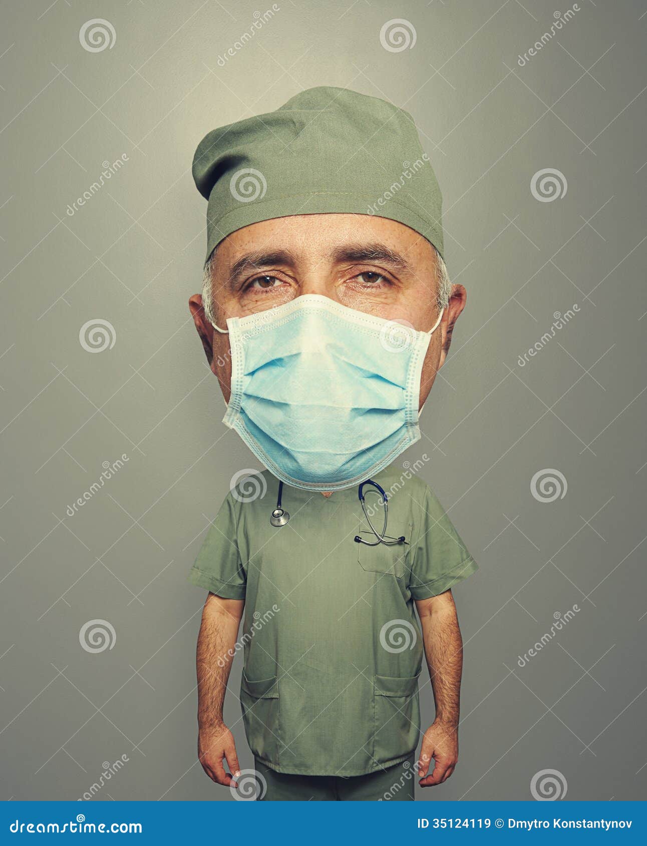 Blaaskaak Arts in Masker En Eenvormig Stock Afbeelding - Image of ...