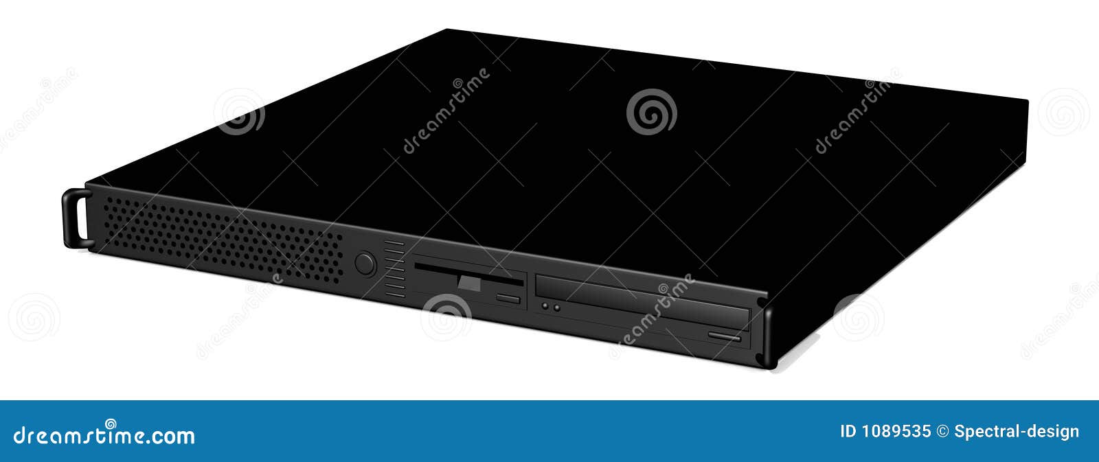 Black 19inch Server 2 stock illustration. Illustration of computer ...