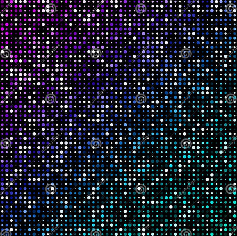 Black Background with Colorful Dotted Pattern. Stock Vector ...