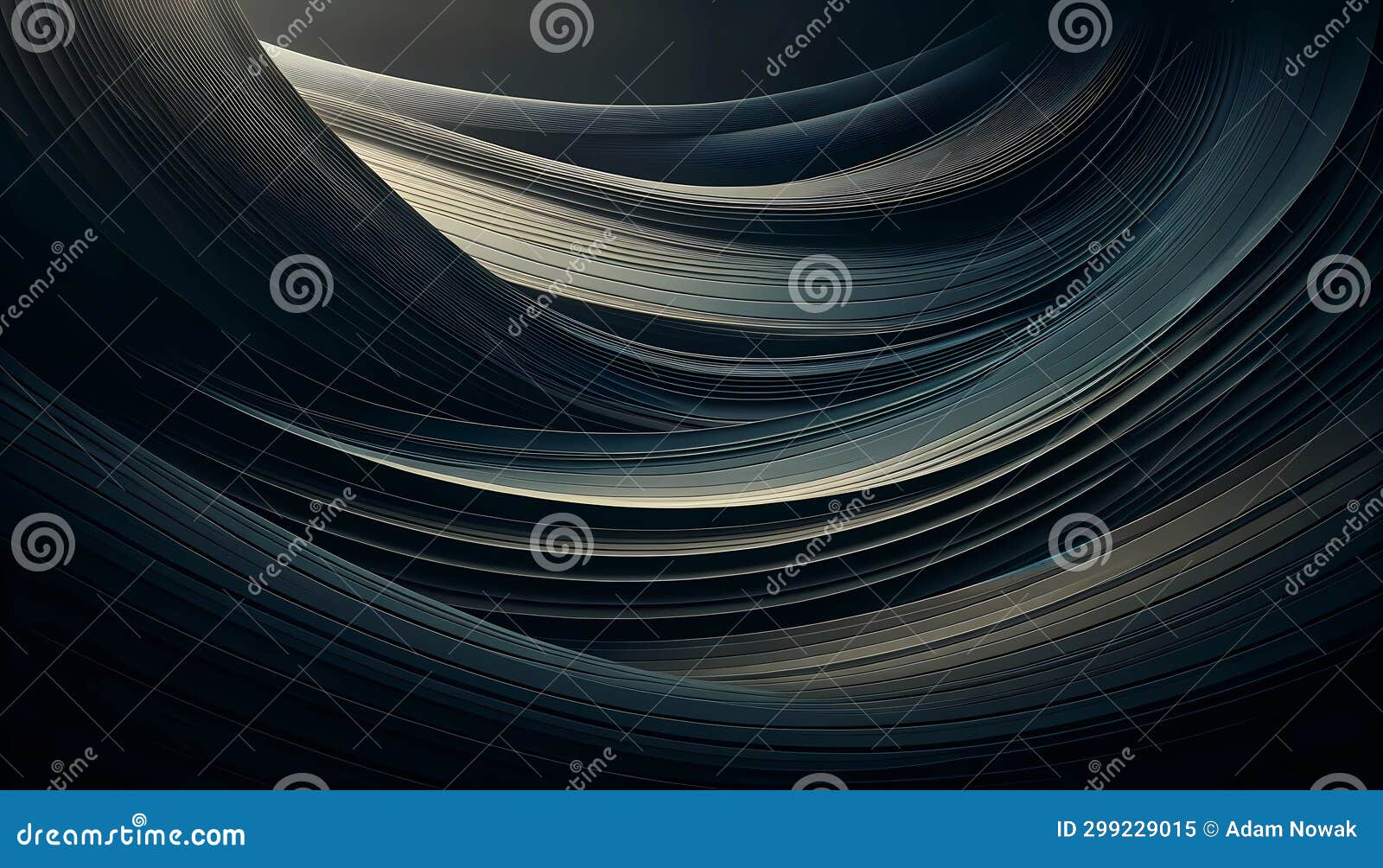 Black Abstract Background: Dynamic Flowing Waves, Modern Matte Textures ...