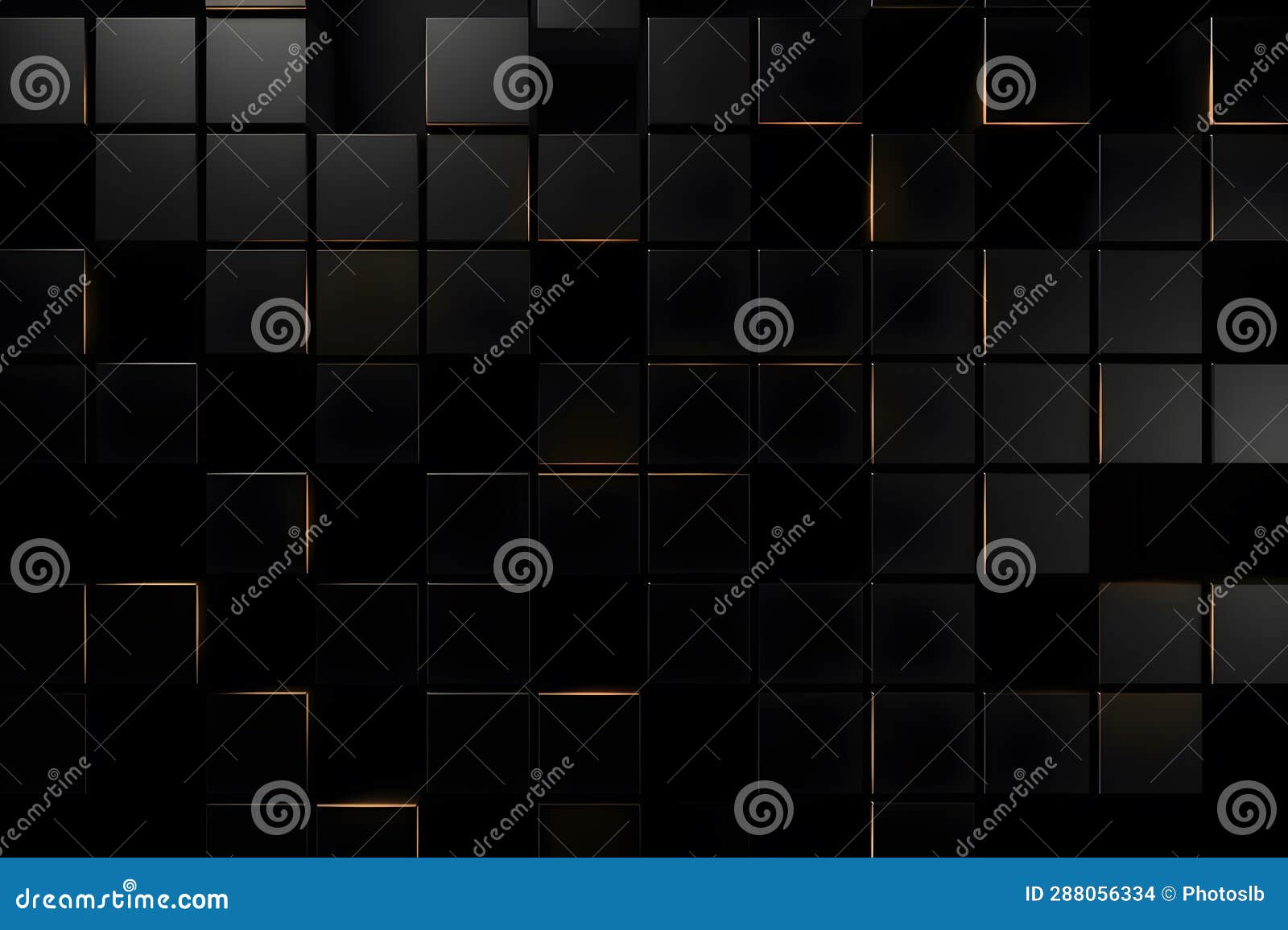 Black Abstract Background with Geometric Cubes Theme Stock Illustration ...