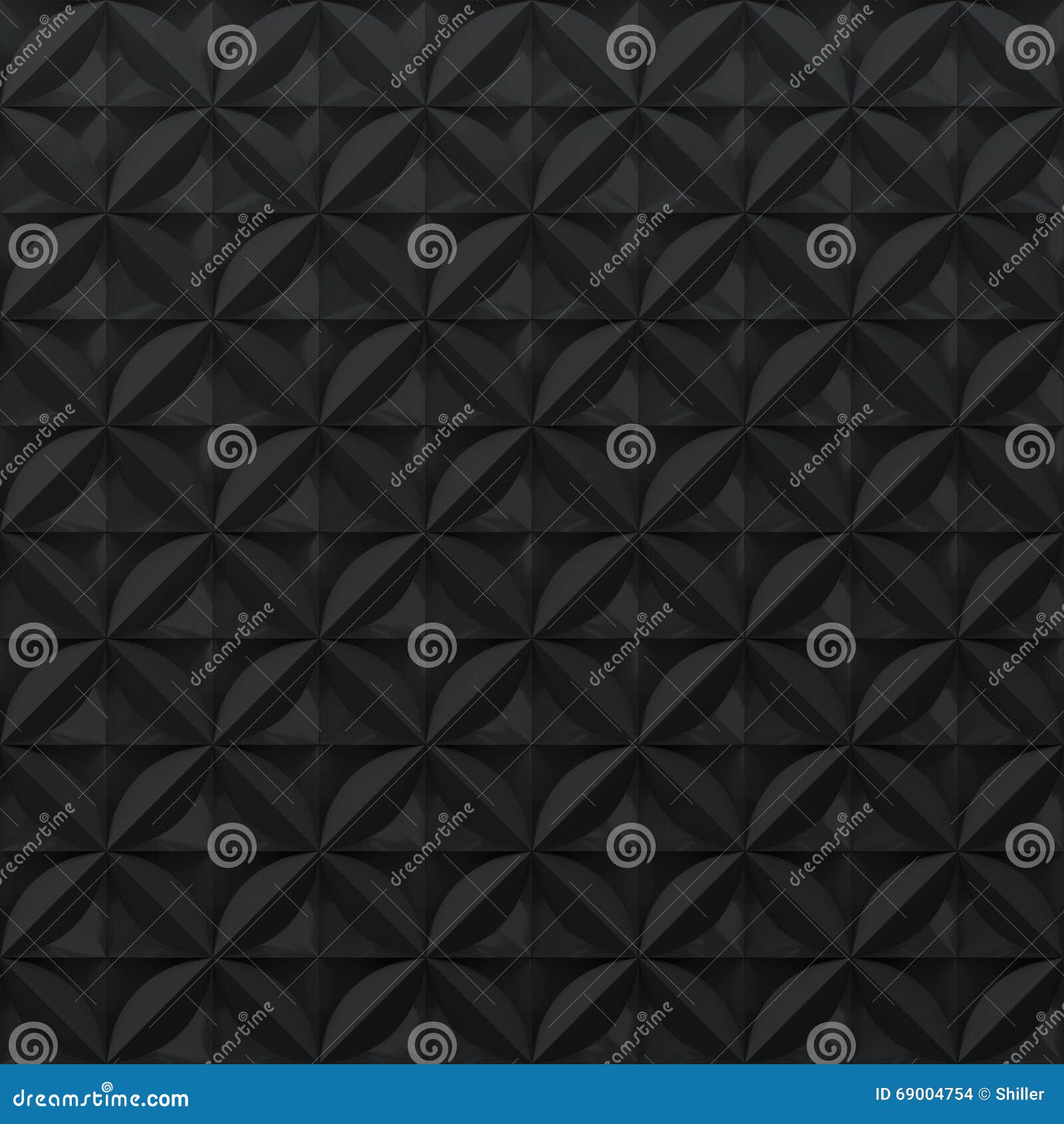 Black Abstract Background - Geometric Relief Pattern Stock Illustration ...