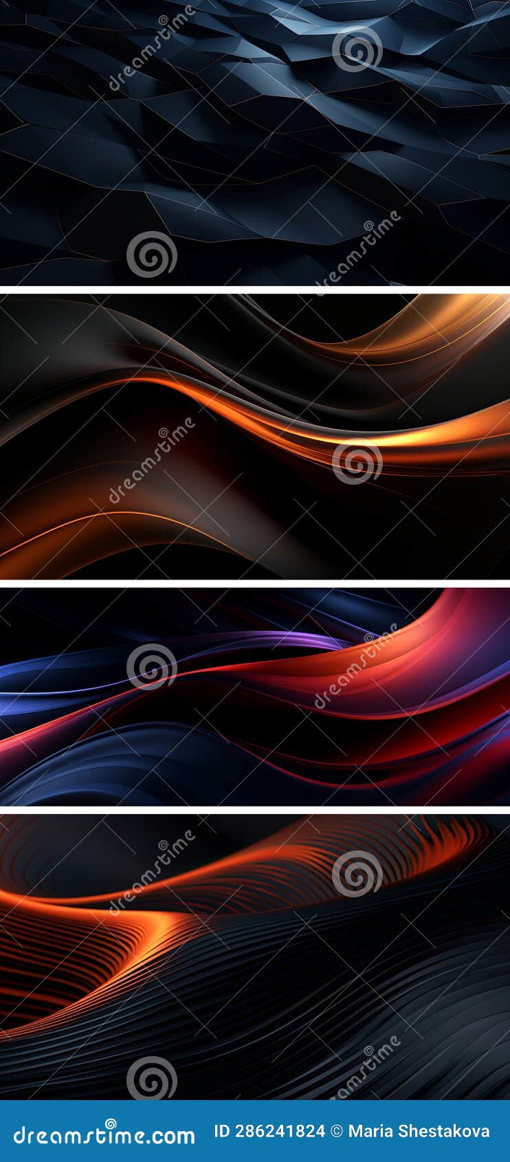Black Abstract Background. Layered Texture of Dark Colors 3D Layers ...