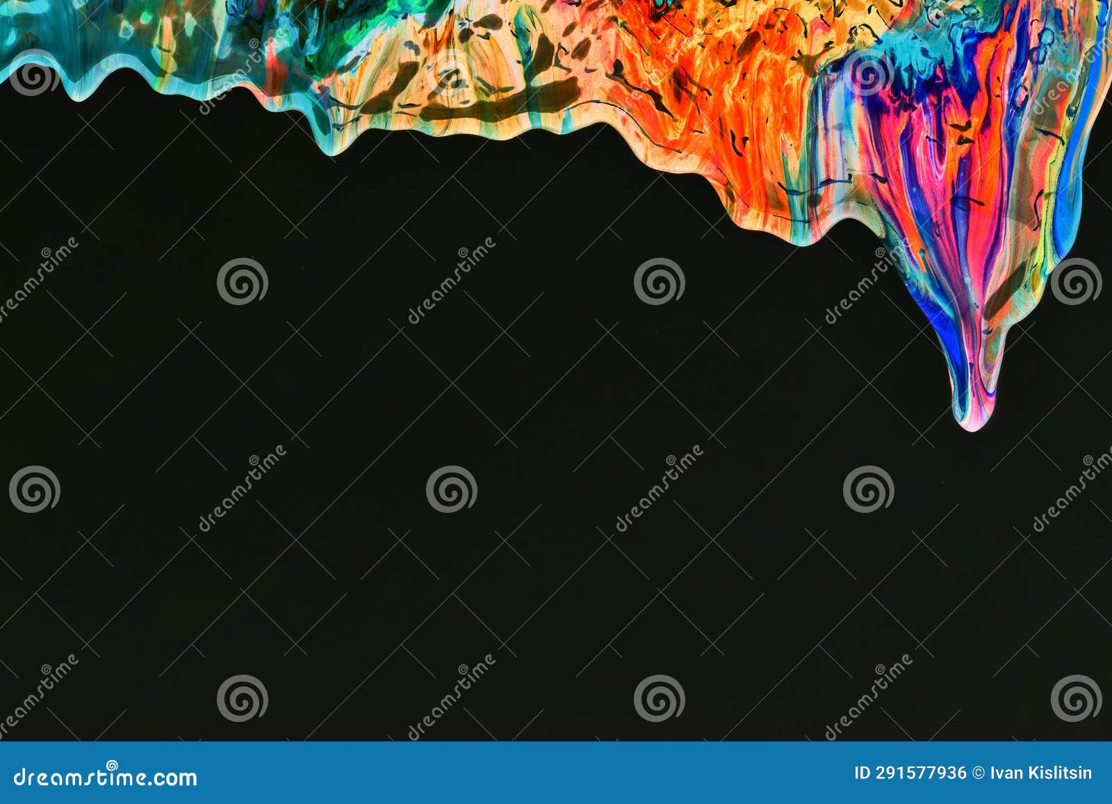 Black Abstract Background. Multicolor Ink Blots and Stains, Wallpaper ...