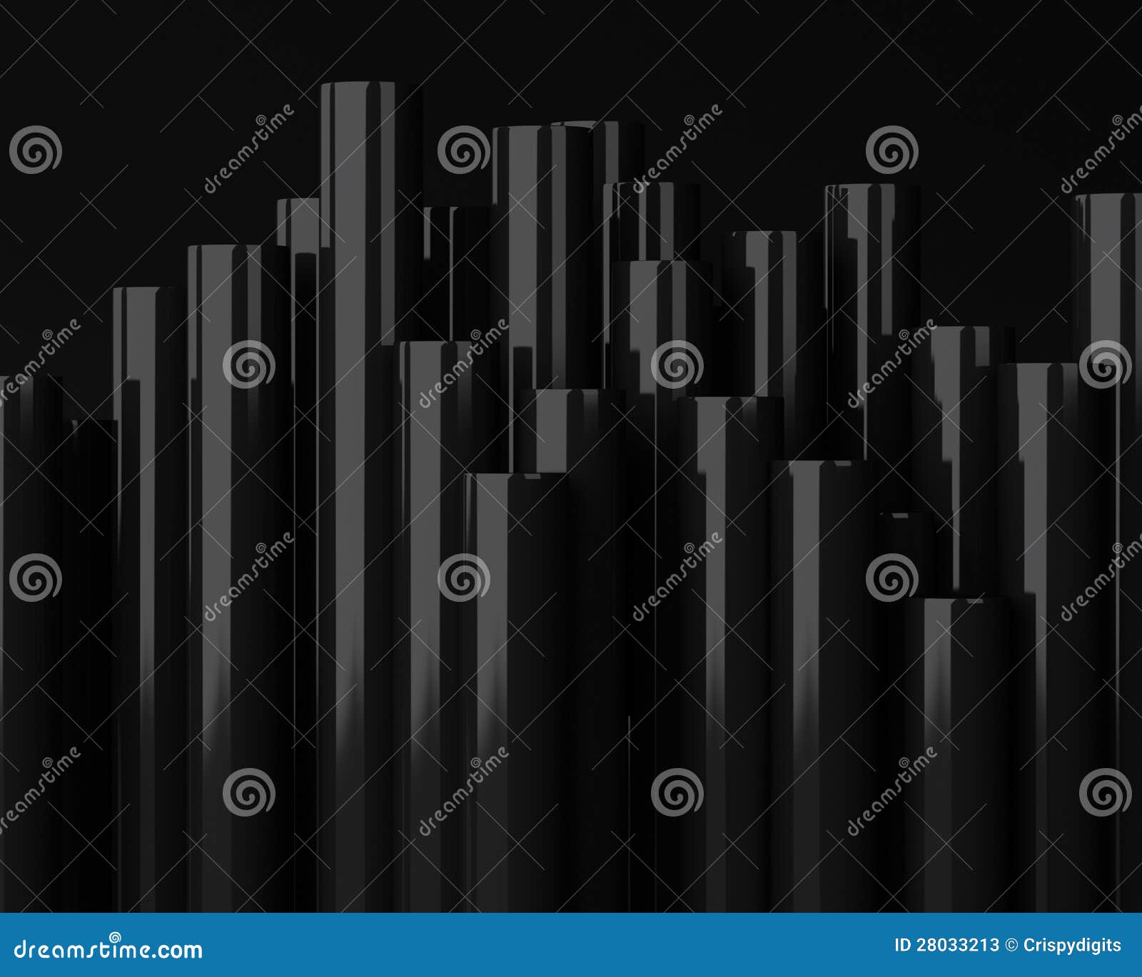 Black Abstract Background of Pillars Stock Illustration - Illustration ...