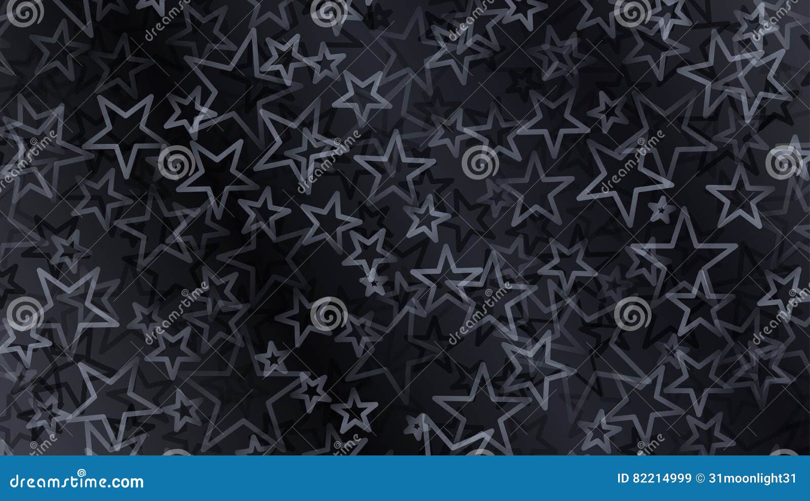 Black Abstract Background of Small Stars Stock Vector - Illustration of ...