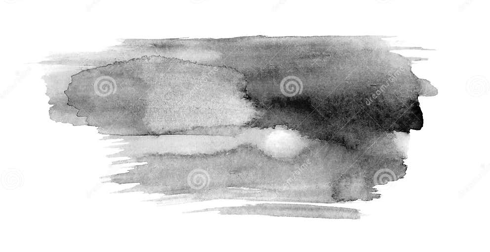 Black Abstract Background in Watercolor Stock Image - Image of spot ...