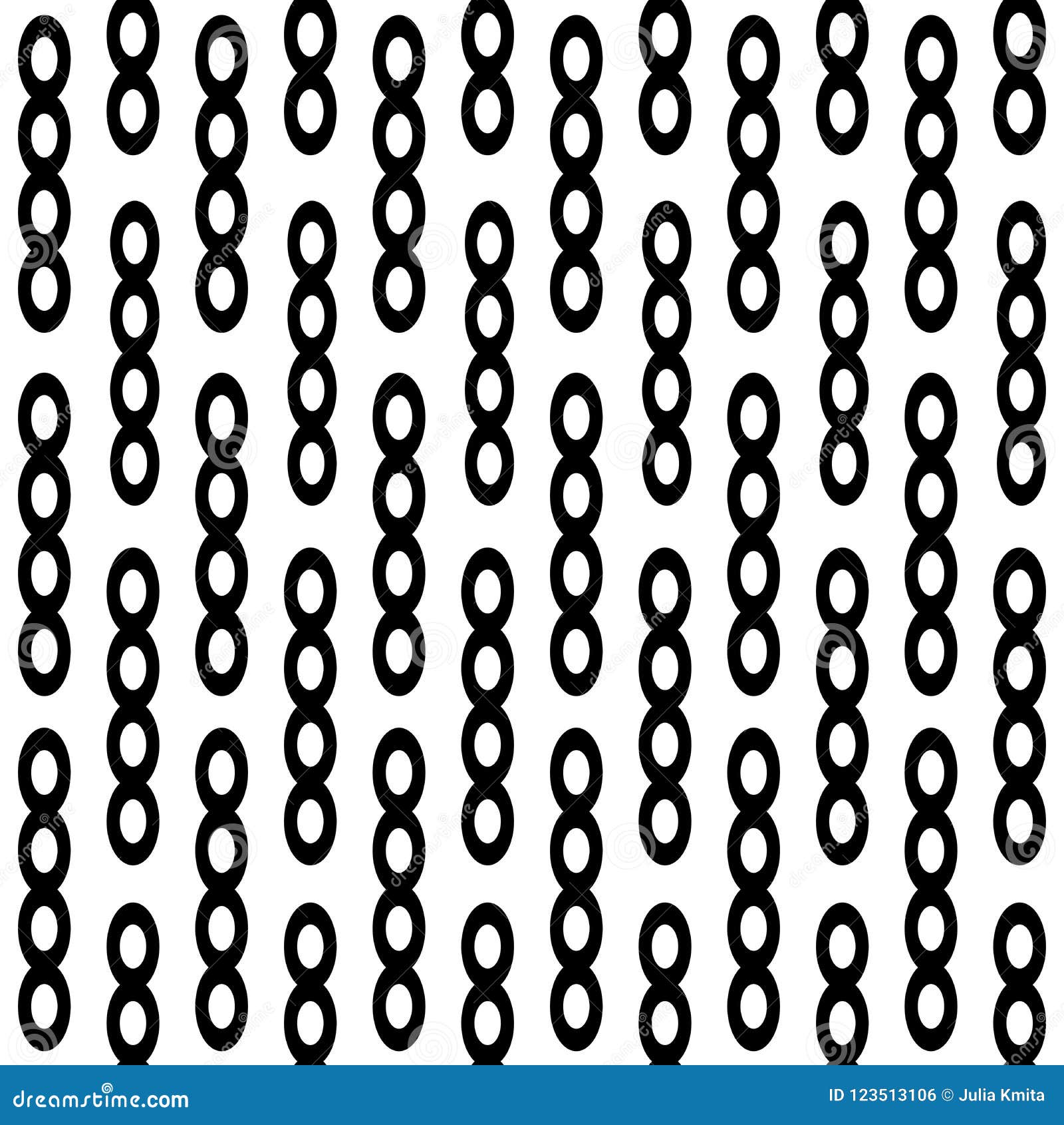 Black Abstract Chain Seamless Pattern Stock Illustration - Illustration ...