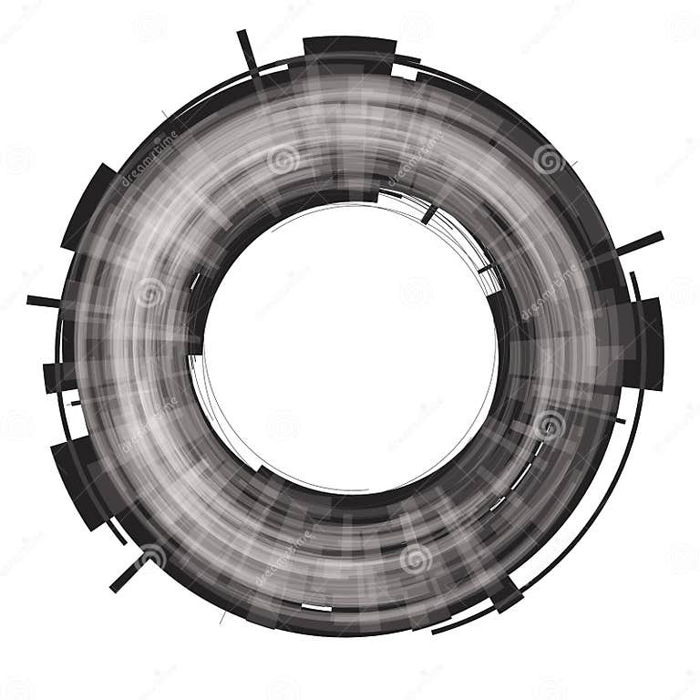 Black Abstract Circle. Raster Stock Illustration - Illustration of ...