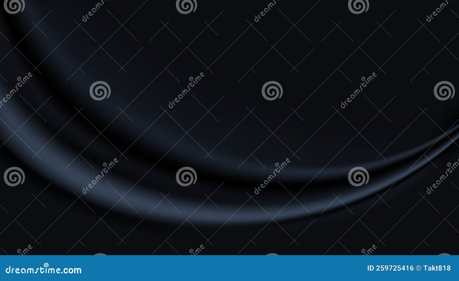 Black Abstract Curve Illustration Dark Background Stock Vector ...