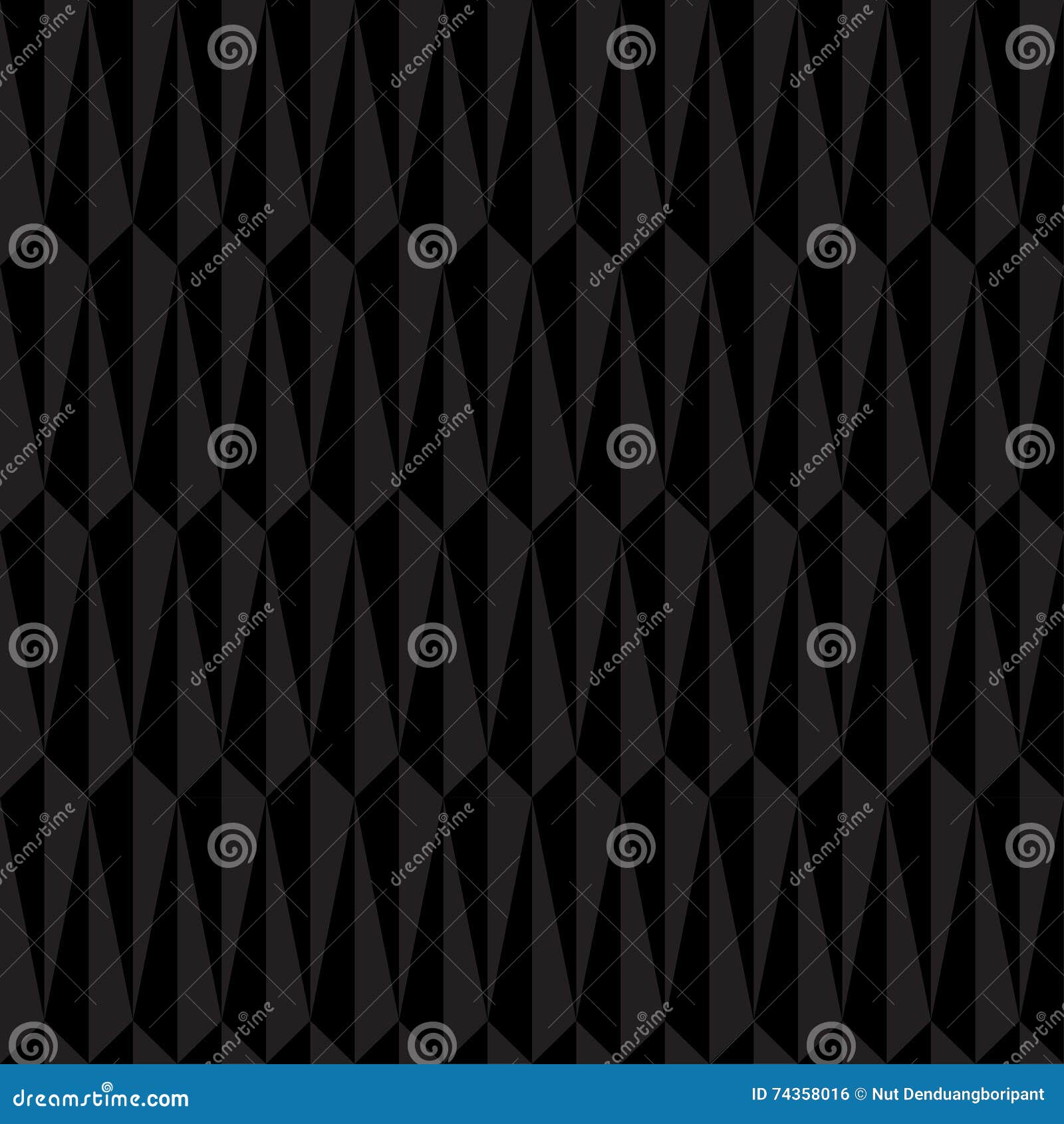 Black Abstract Geometric Seamless Pattern Stock Vector - Illustration ...