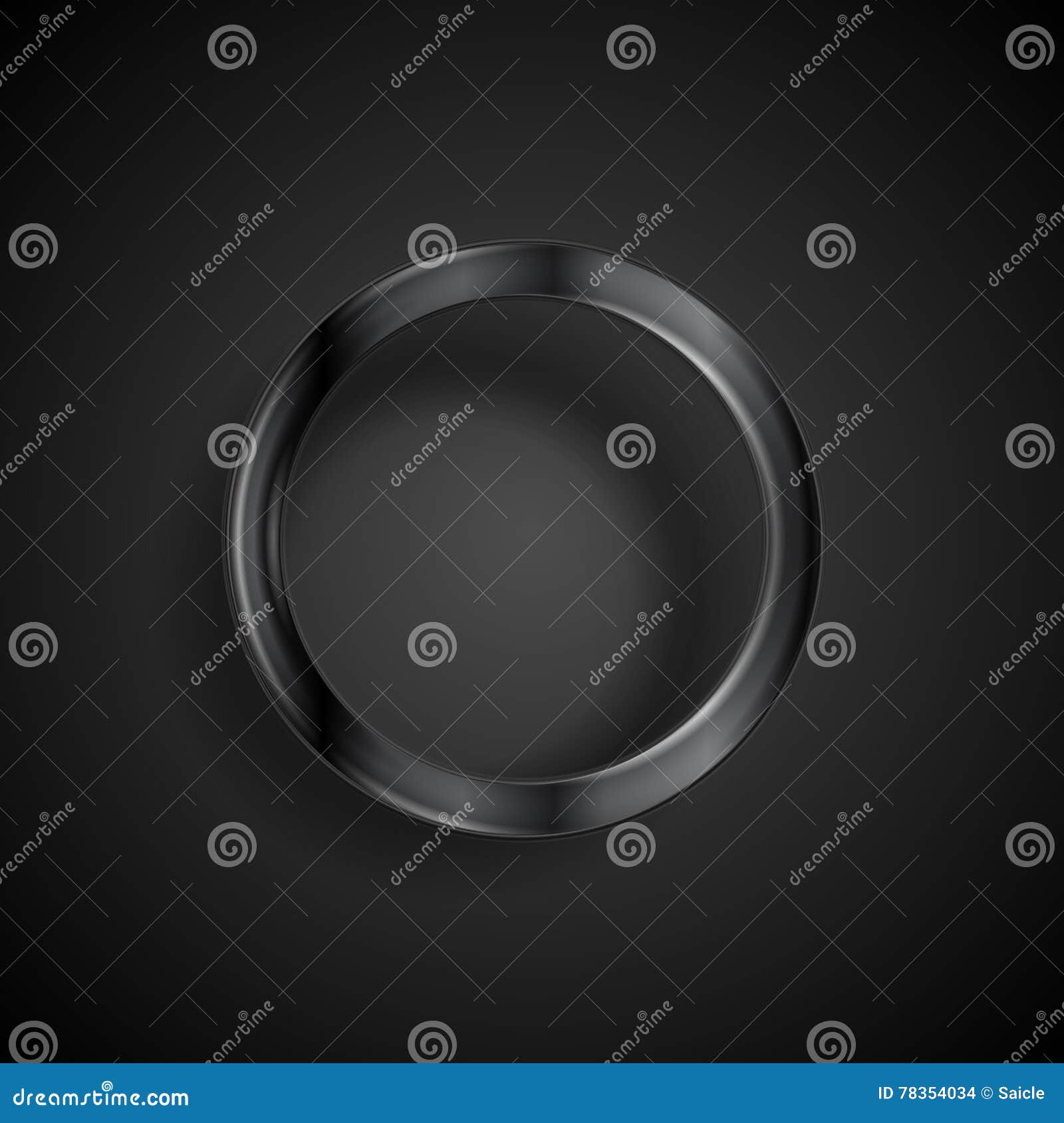 Black Abstract Glossy Ring Design Stock Vector - Illustration of ...