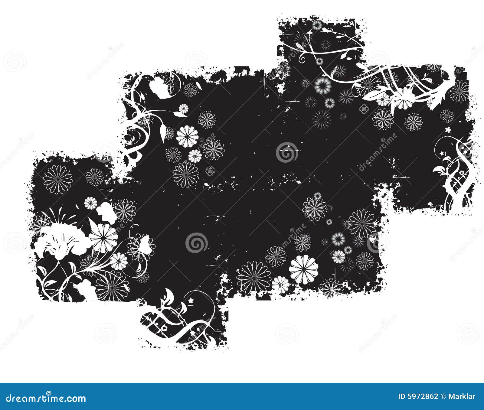 Black Abstract Grunge Pattern Stock Vector - Illustration of decoration ...