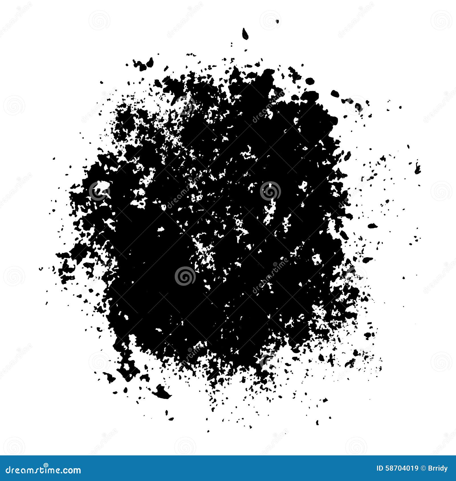 Black Abstract Grunge Splash Shape Stock Vector - Illustration of ...