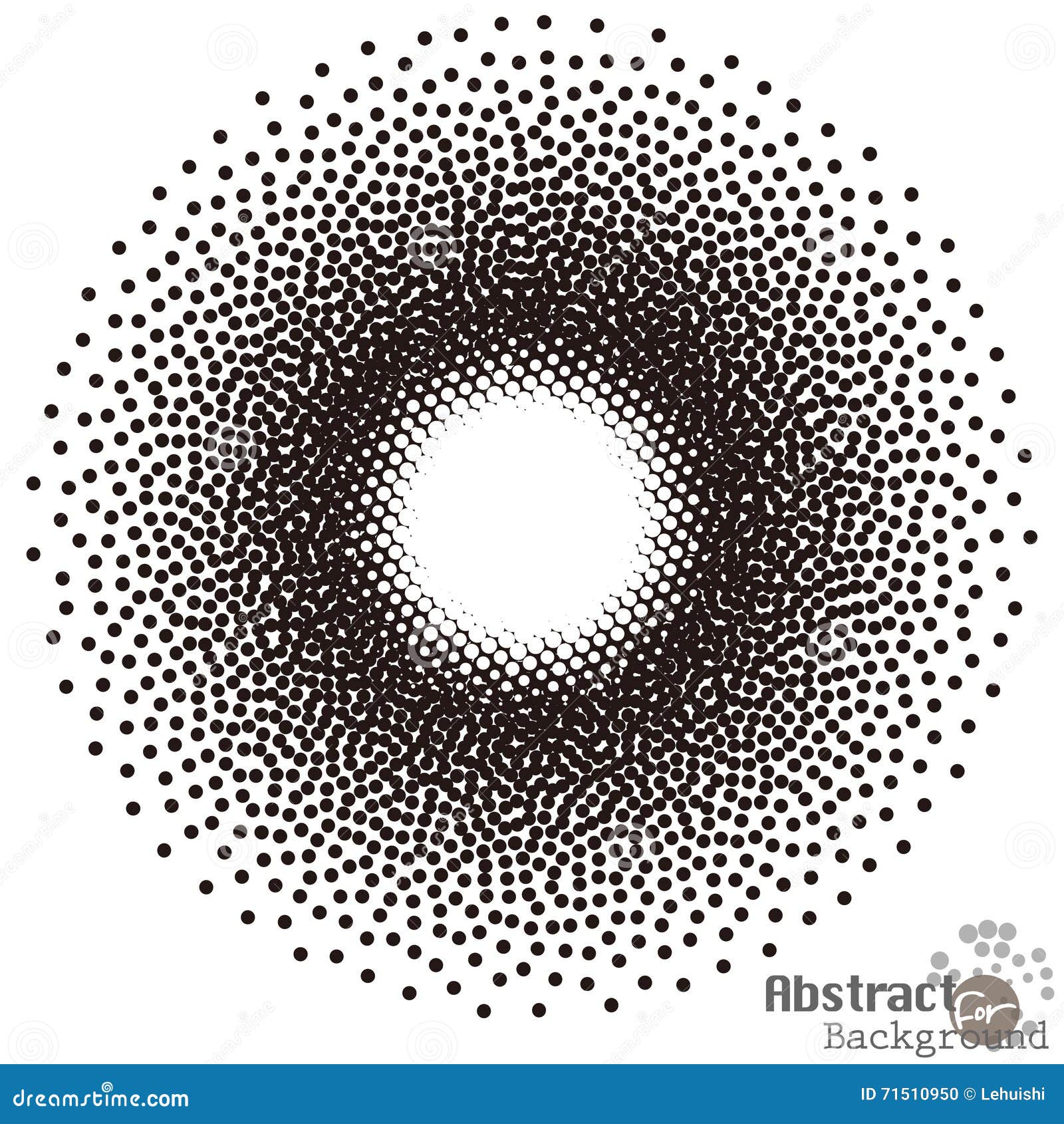 Black Abstract Halftone Design Element Stock Vector - Illustration of ...