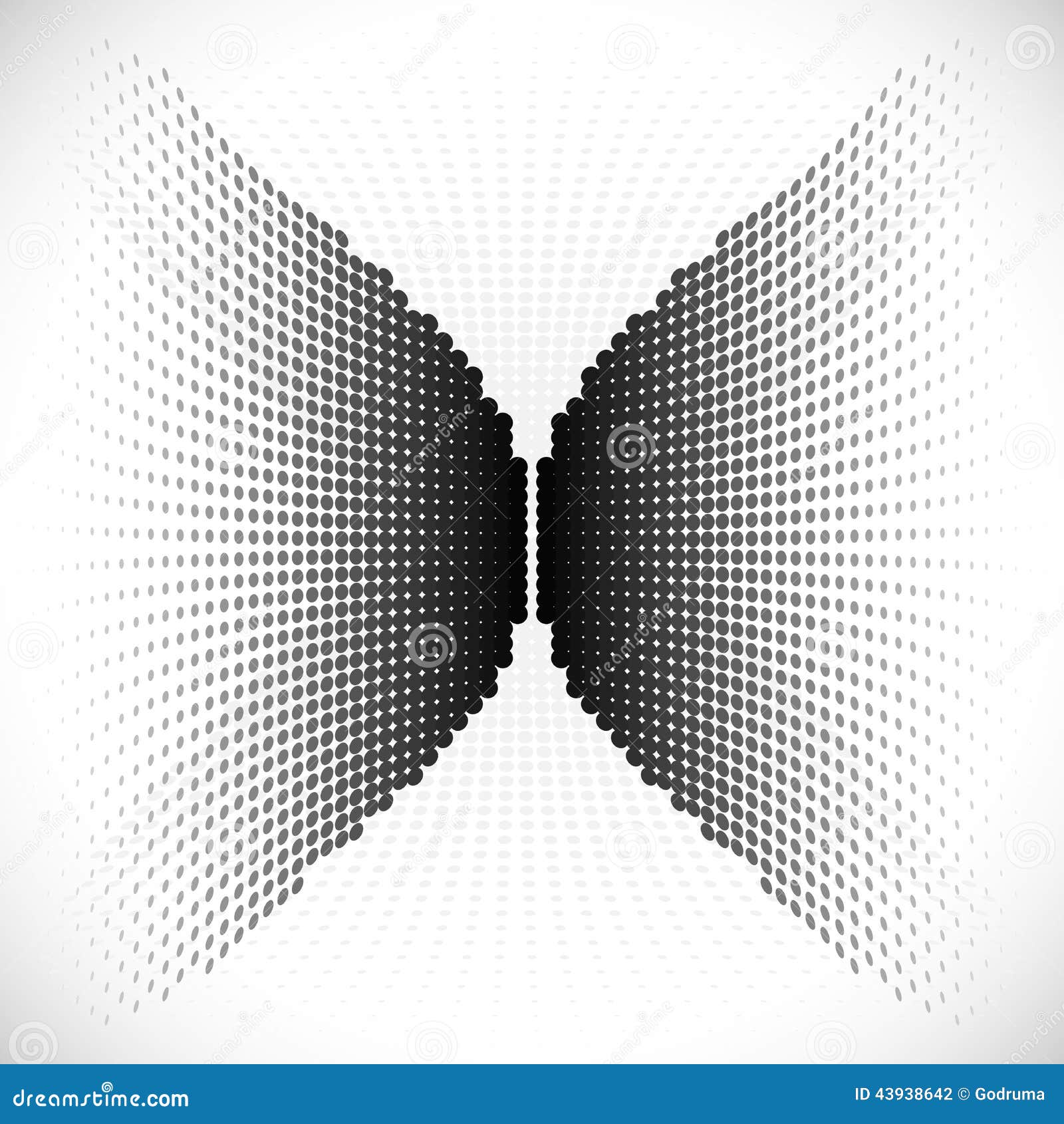 Black Abstract Halftone Design Element, Vector Stock Vector ...