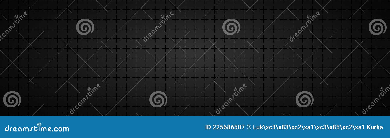Black Abstract Header. Vector Metal Pattern Stock Vector - Illustration ...