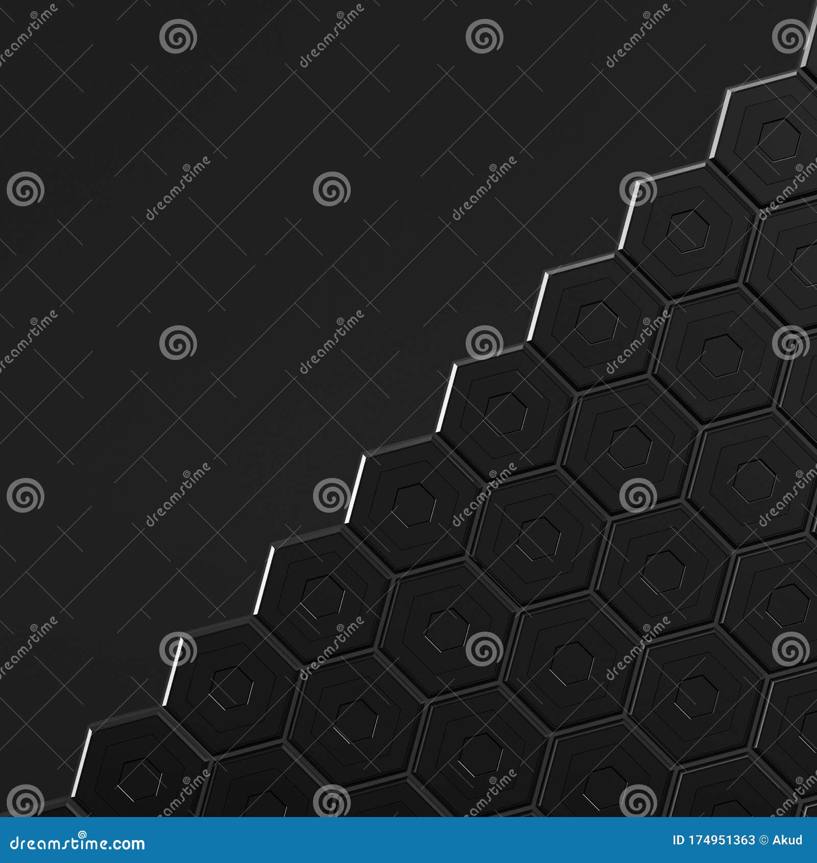 Black Abstract Hexagon Background. Minimalism Concept Stock ...