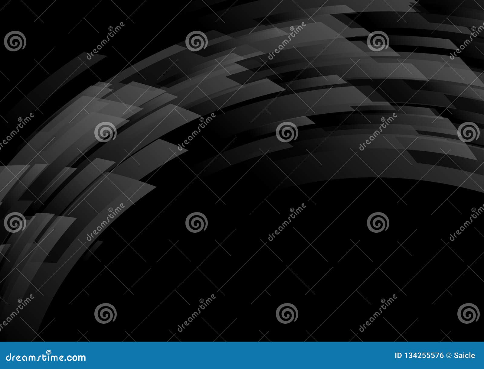 Black Abstract Hi-tech Shapes Vector Background Stock Vector ...