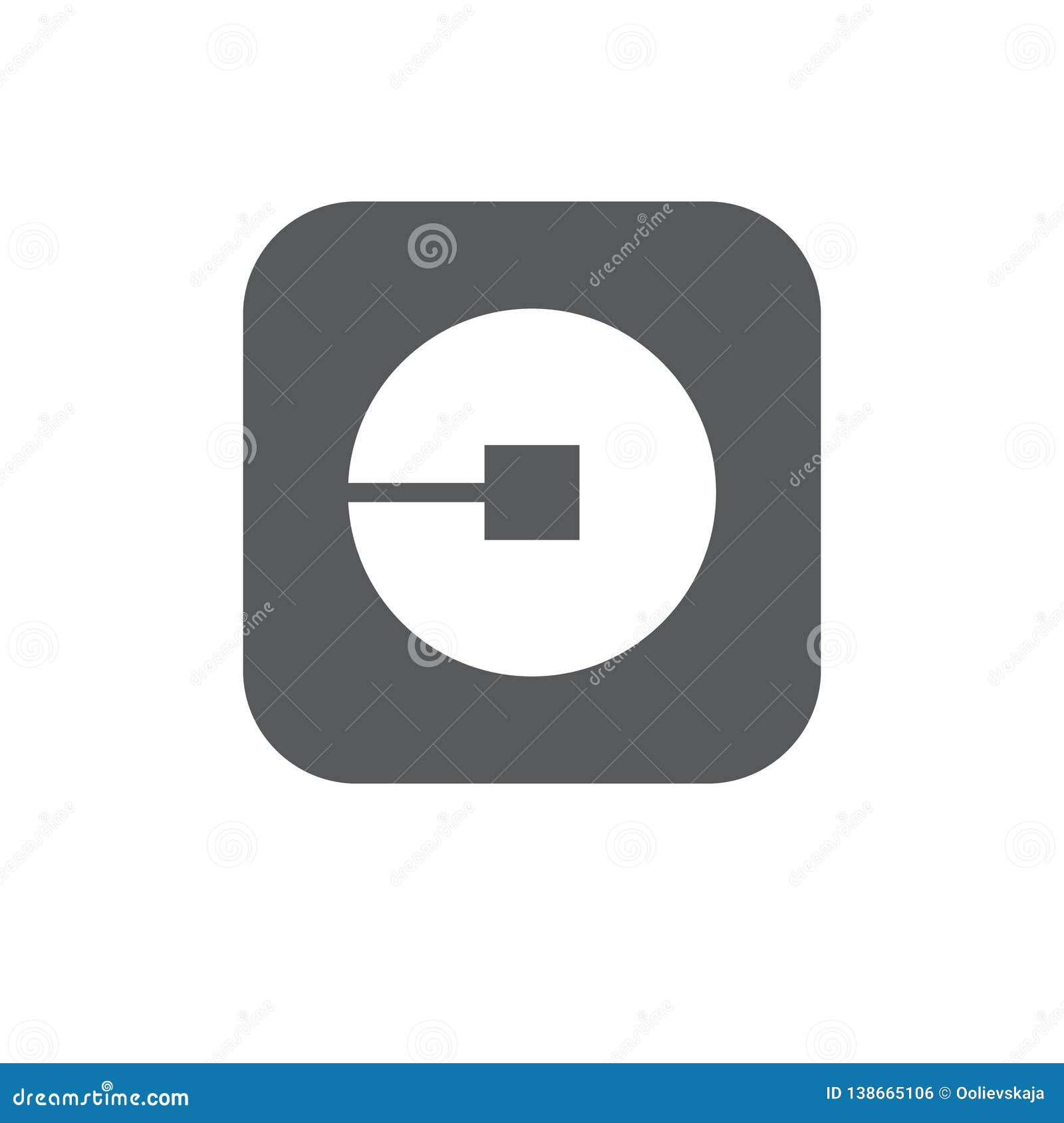 Black Abstract Icon Vector Illustration on White Background Stock ...