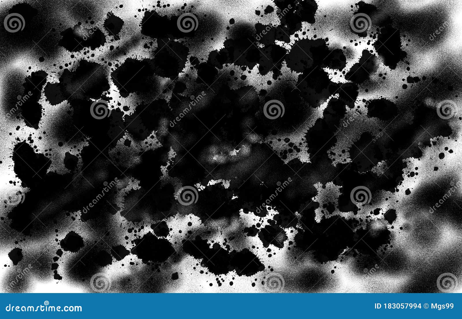Black Abstract Ink Spots Background Stock Illustration - Illustration ...